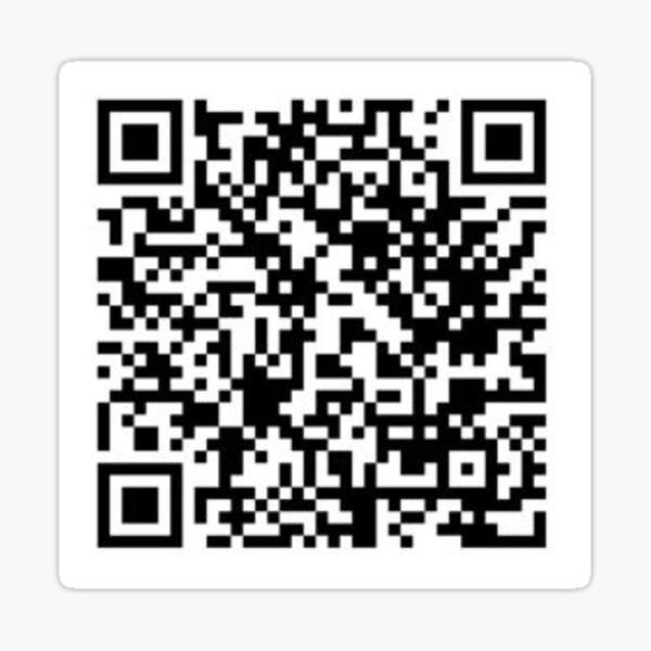 "Rick Astley - Never Gonna Give You Up QR Code" Sticker by ...