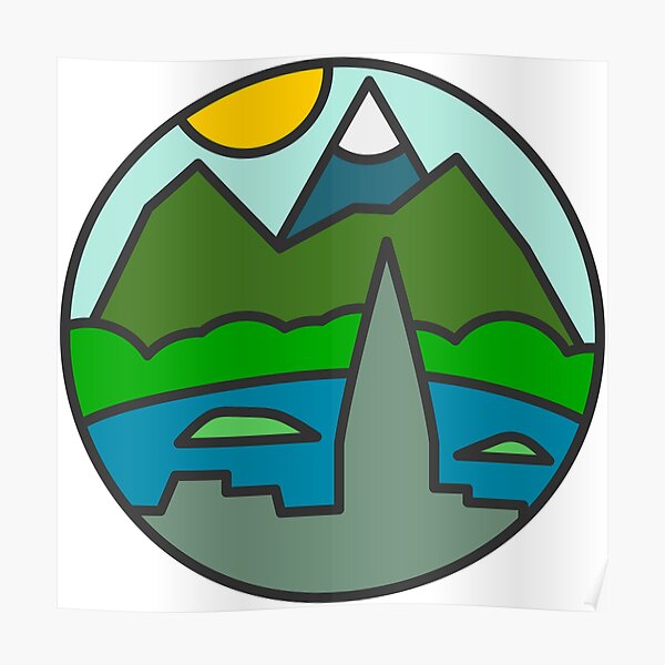 "Killarney Ireland Single Line Badge" Poster for Sale by pscdesign ...