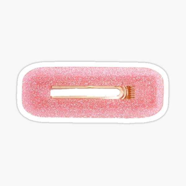 "pink hair clip" Sticker for Sale by shownujin | Redbubble