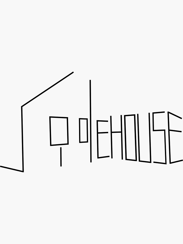 "Sidehouse Logo Small Simple" Sticker for Sale by kezignosaur | Redbubble