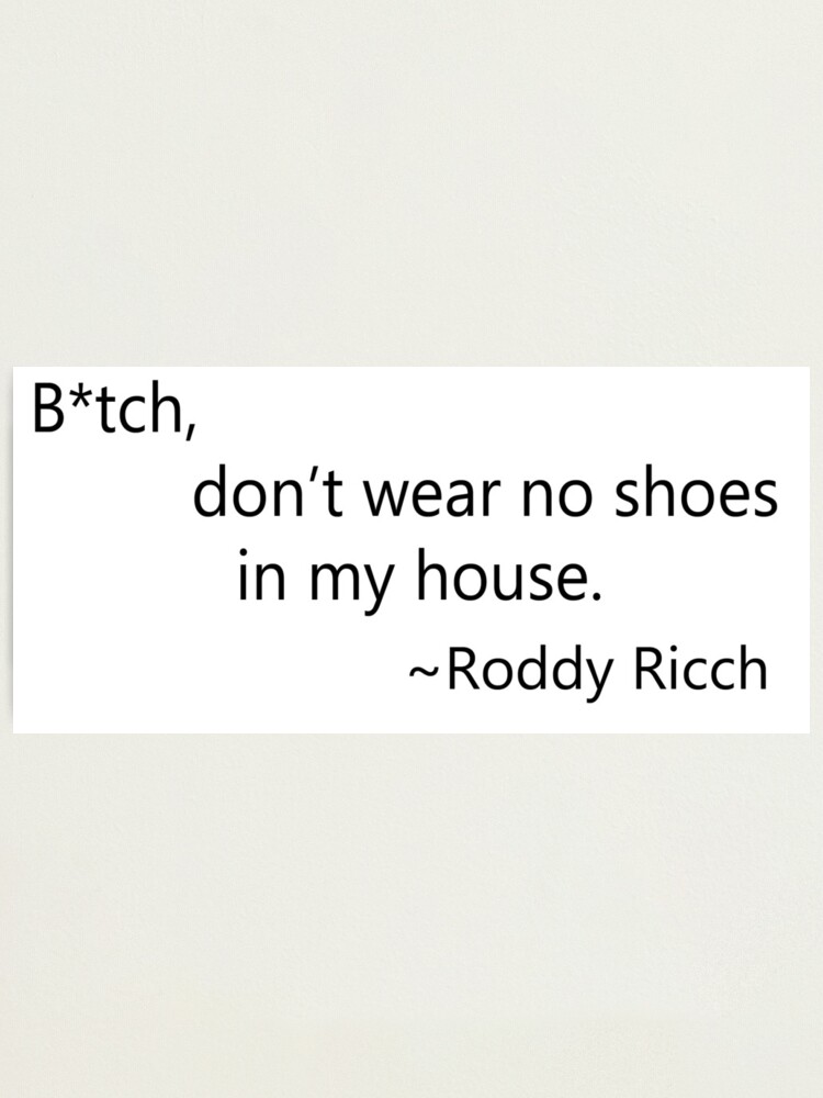 "Roddy Ricch Funny Quote" Photographic Print for Sale by PubbyChanda ...