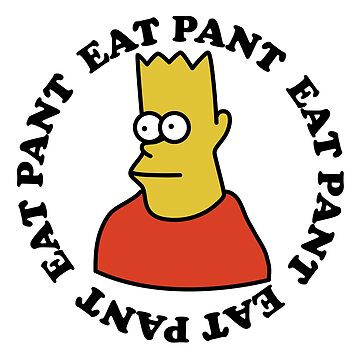 "Eat Pant Meme Logo" Poster for Sale by IceyDel | Redbubble