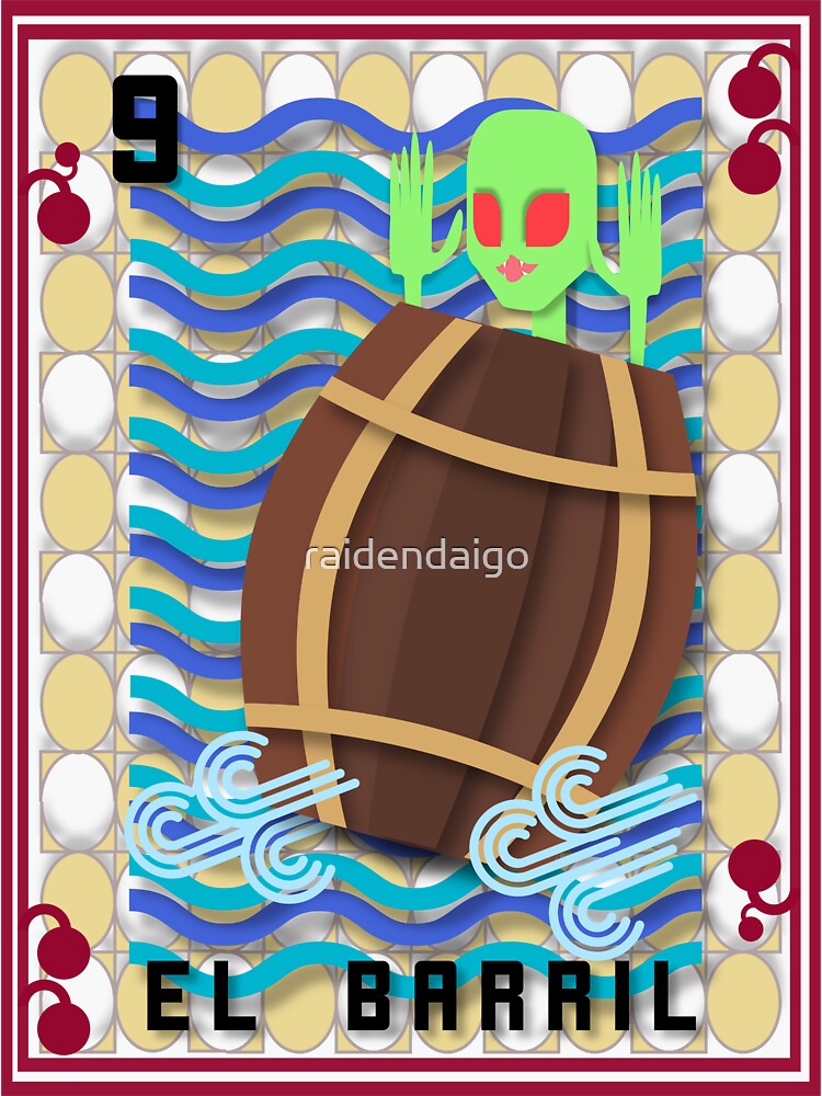 "La Loteria: El Barril" Sticker for Sale by raidendaigo | Redbubble