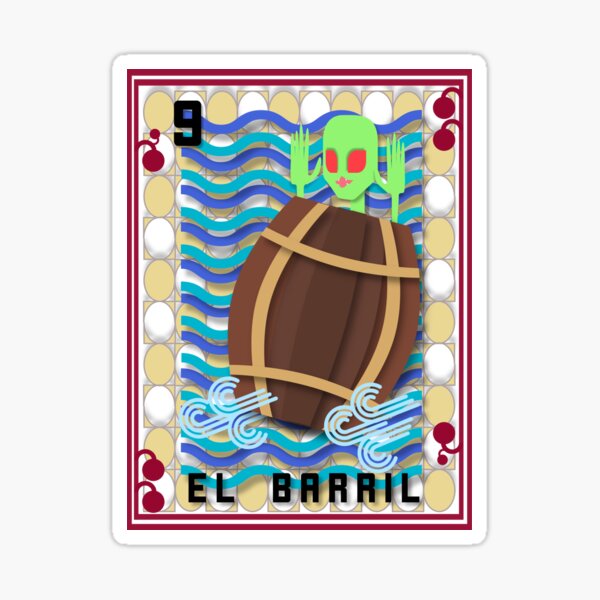 "La Loteria: El Barril" Sticker for Sale by raidendaigo | Redbubble
