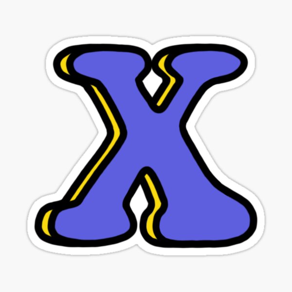 "Letter x " Sticker for Sale by juji316 | Redbubble