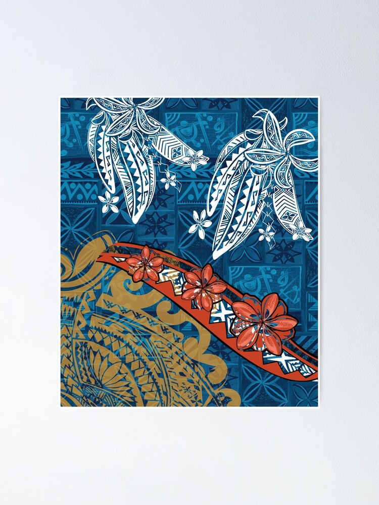 "Hawaiian - Samoan - Polynesian Tribal Print" Poster by sunnthreads ...