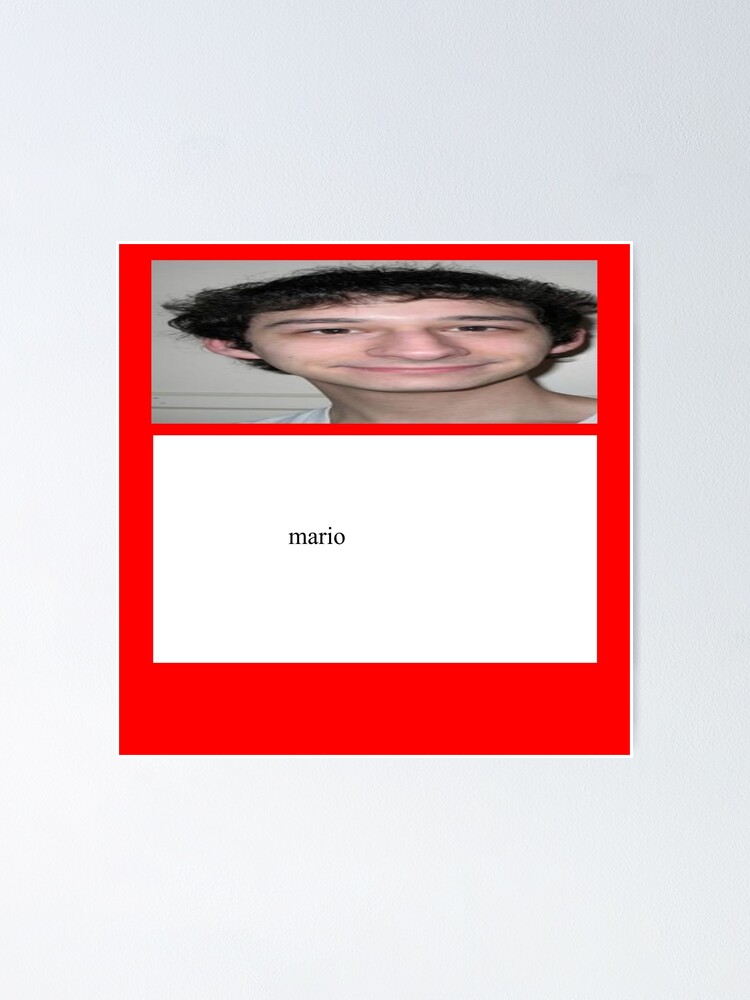 "yandere dev mario" Poster for Sale by xcyri | Redbubble
