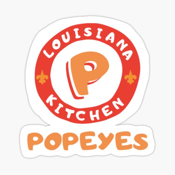 "Popeyes Sticker" Sticker for Sale by Avaewilson | Redbubble