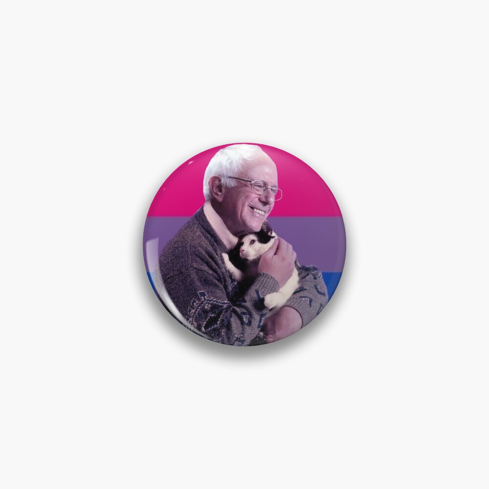 "bernie sanders bisexual pride flag " Pin for Sale by zestyanna | Redbubble