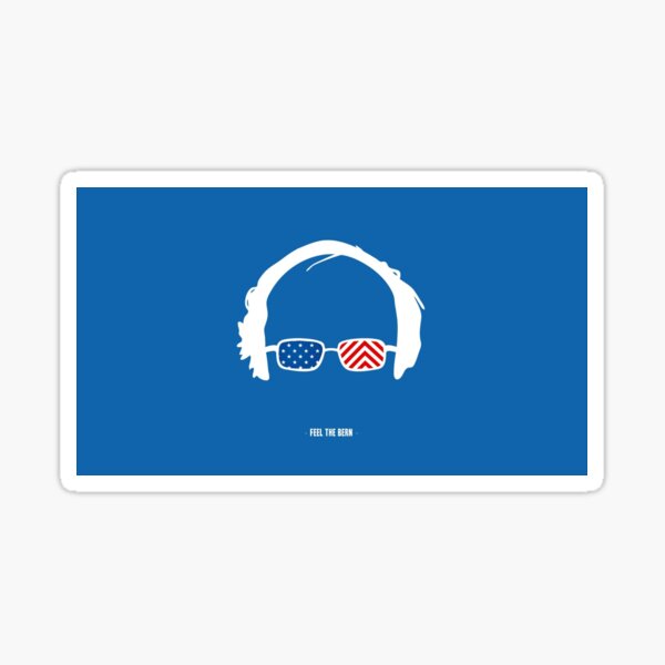 "Feel the bern" Sticker for Sale by BeckDesigns | Redbubble
