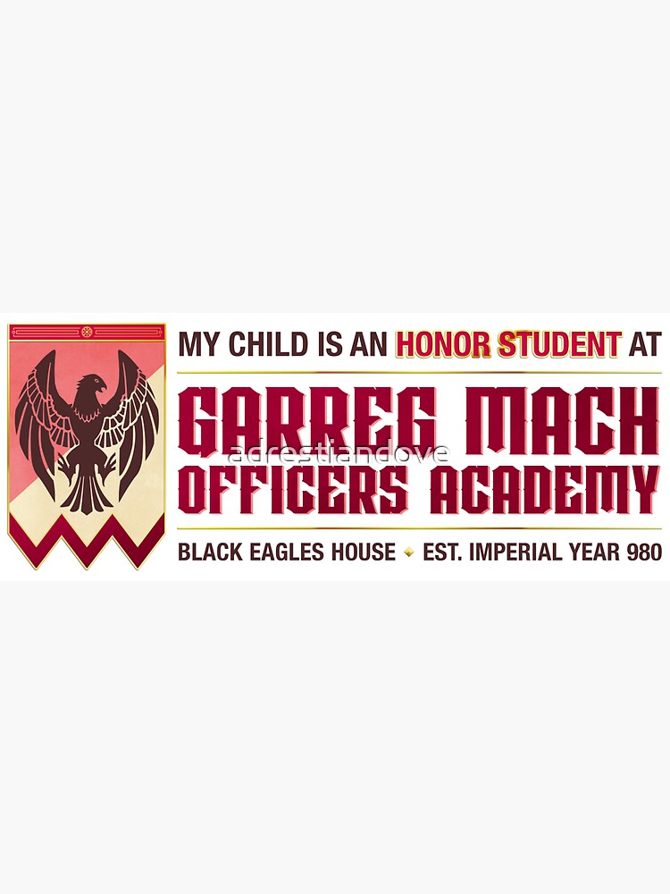 "Garreg Mach Honor Student (Black Eagles)" Sticker for Sale by ...