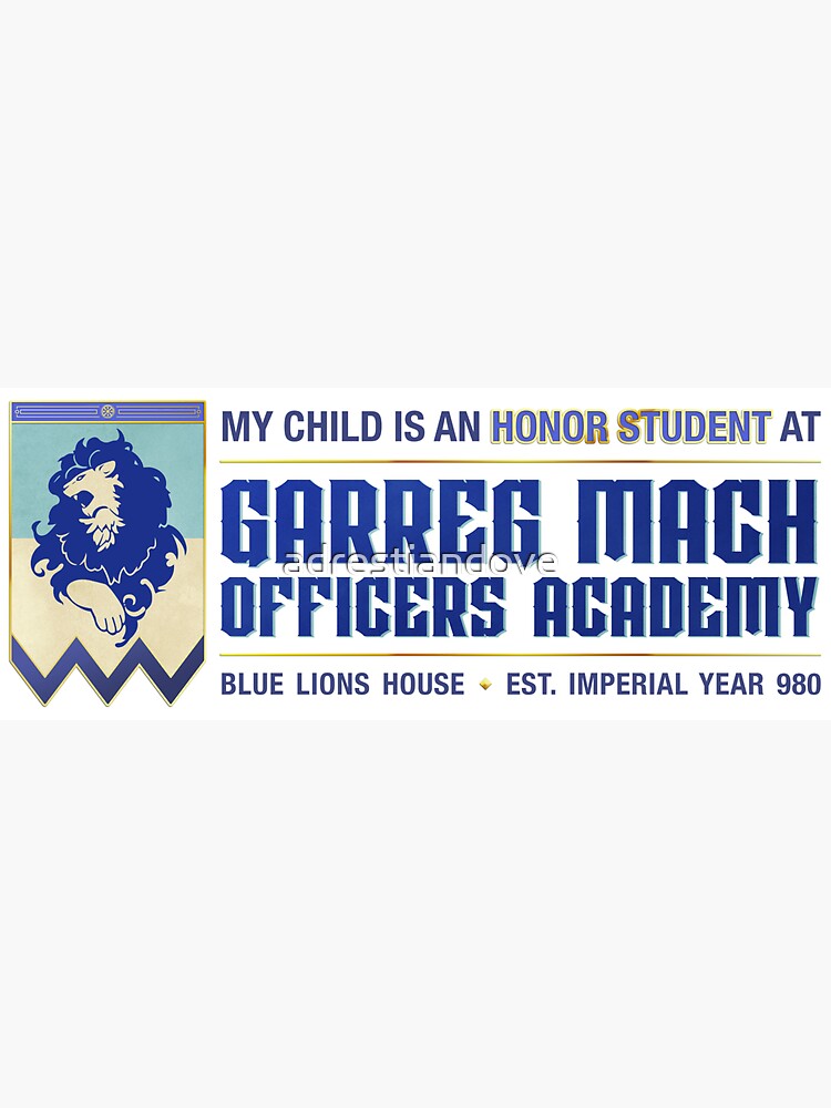 "Garreg Mach Honor Student (Blue Lions)" Sticker for Sale by ...