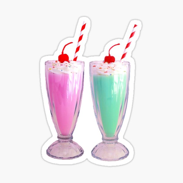 "Milkshakes Sticker" Sticker by gardenparty69 | Redbubble