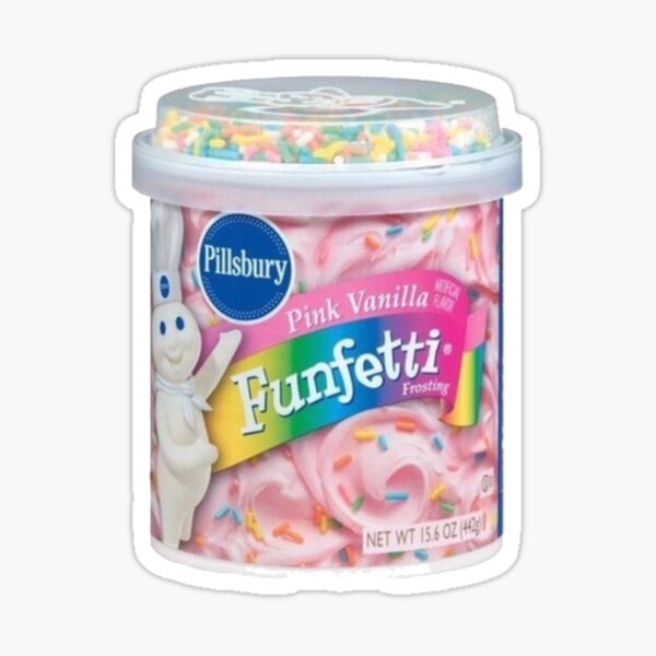"Pink Funfetti Sticker" Sticker for Sale by gardenparty69 | Redbubble