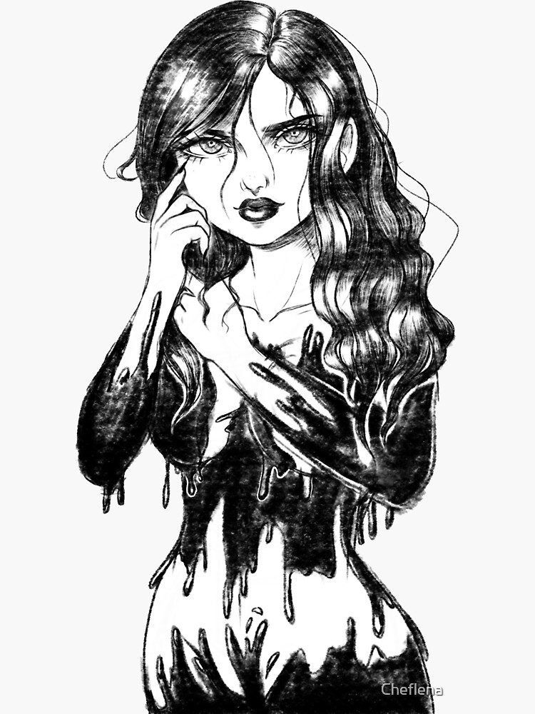 "Grudge " Sticker for Sale by Cheflena | Redbubble