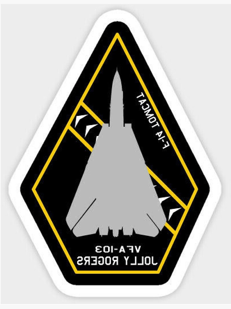"US Navy Tomcat VF-84 Jolly Roger Patch Sticker" Photographic Print by ...