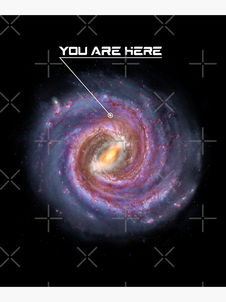 "You Are Here - Astronomy Milky Way Solar System Galaxy Space" Poster ...