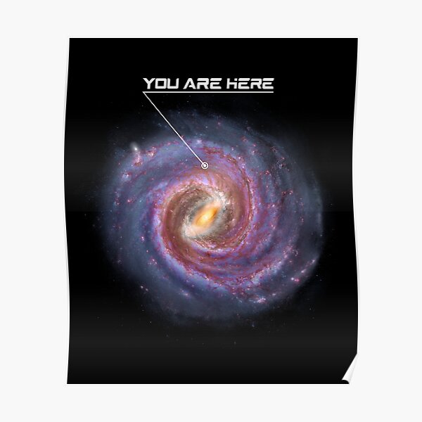 "You Are Here - Astronomy Milky Way Solar System Galaxy Space" Poster ...