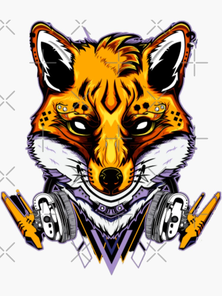 "ANIME WOLF!" Sticker by MightyBeast | Redbubble