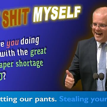 "Scomo's Pants" Sticker for Sale by MyPassiveIncome | Redbubble