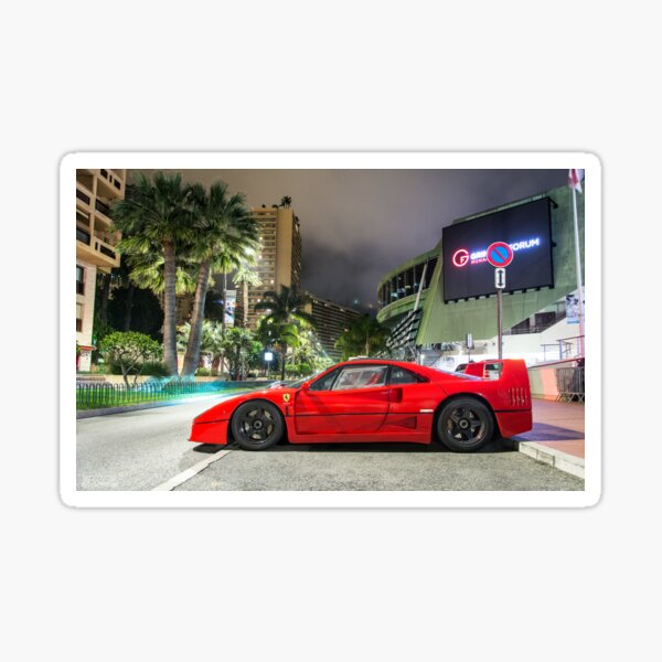 "Ferrari F40 " Sticker by ricoliu | Redbubble
