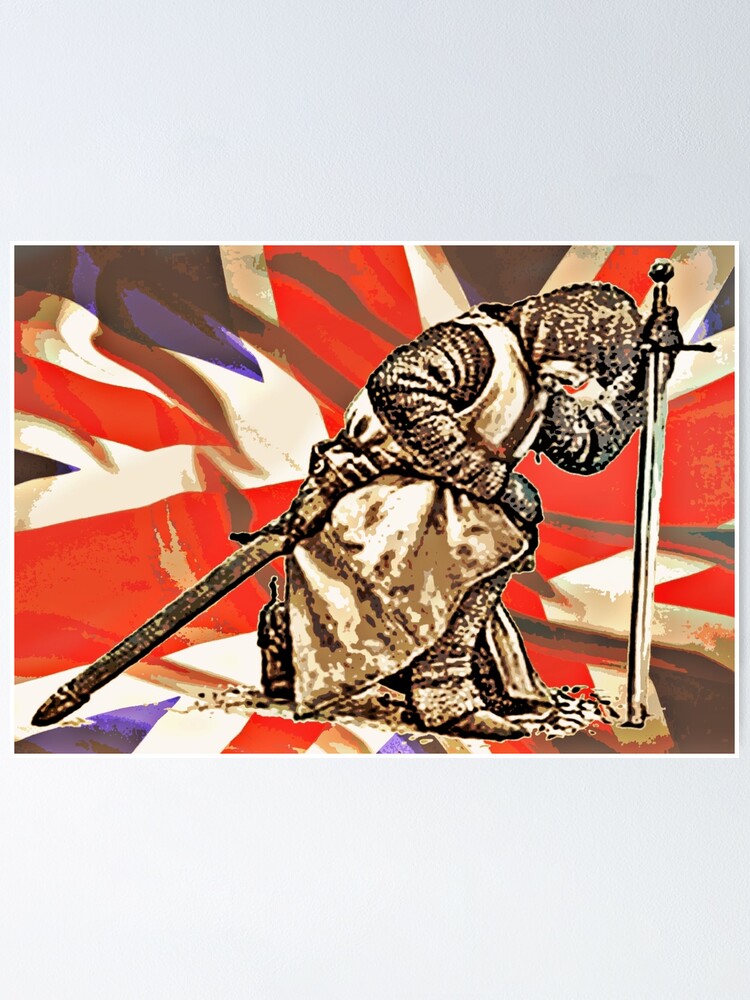 "Knights templar Union Jack" Poster for Sale by KTUK | Redbubble