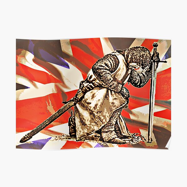 "Knights templar Union Jack" Poster for Sale by KTUK | Redbubble