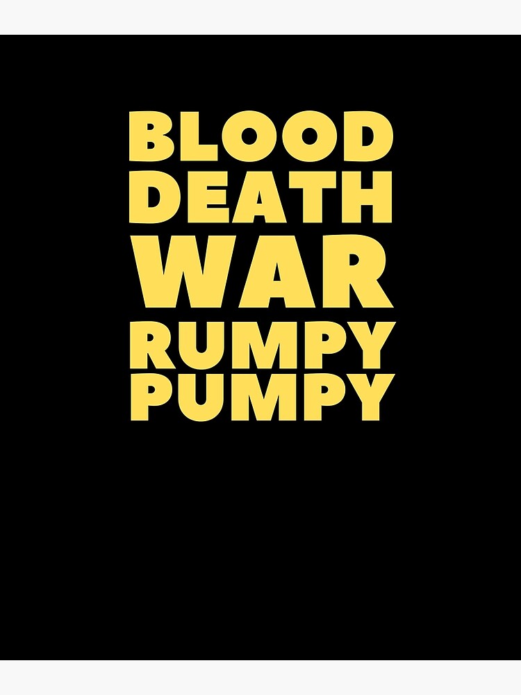 "Blackadder Rumpy Pumpy" Poster by Art-of-Comedy | Redbubble