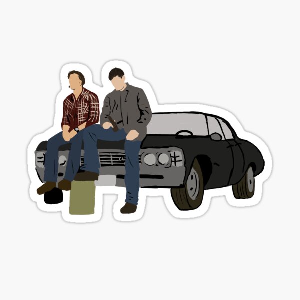 "Sam, Dean and Baby" Sticker for Sale by nmakhani144 | Redbubble
