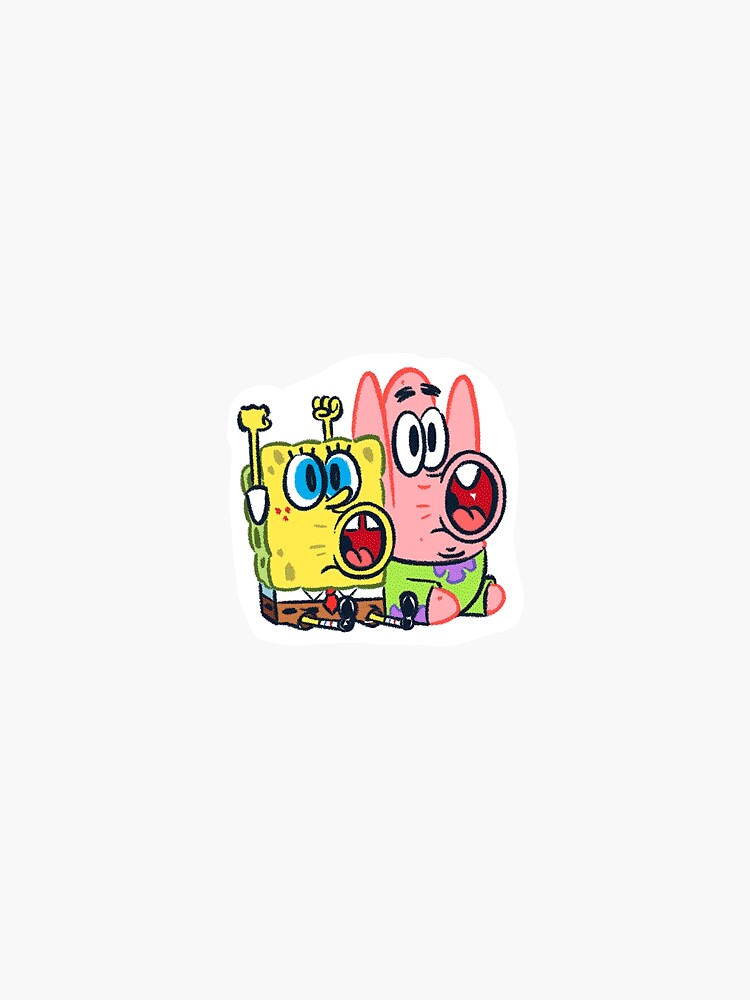 "Spongebob and Patrick" Sticker for Sale by Hollis & Huntington | Redbubble