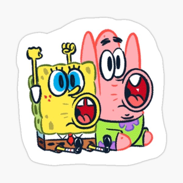 "Spongebob and Patrick" Sticker for Sale by Hollis & Huntington | Redbubble