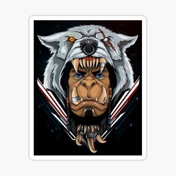 "Orc" Sticker by FarSkyy | Redbubble