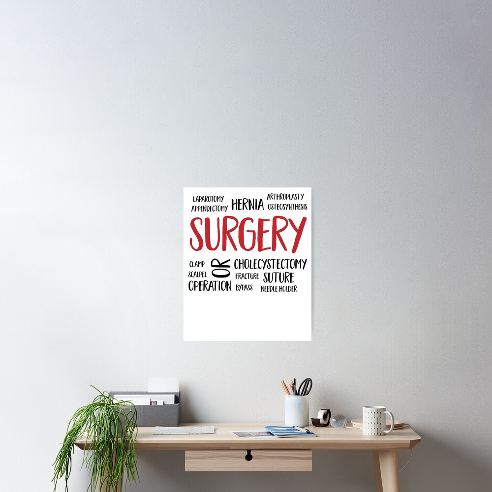 "Surgery" Poster by Vectorqueen | Redbubble