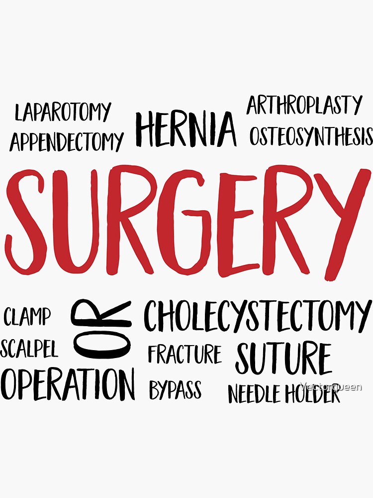 "Surgery" Sticker by Vectorqueen | Redbubble