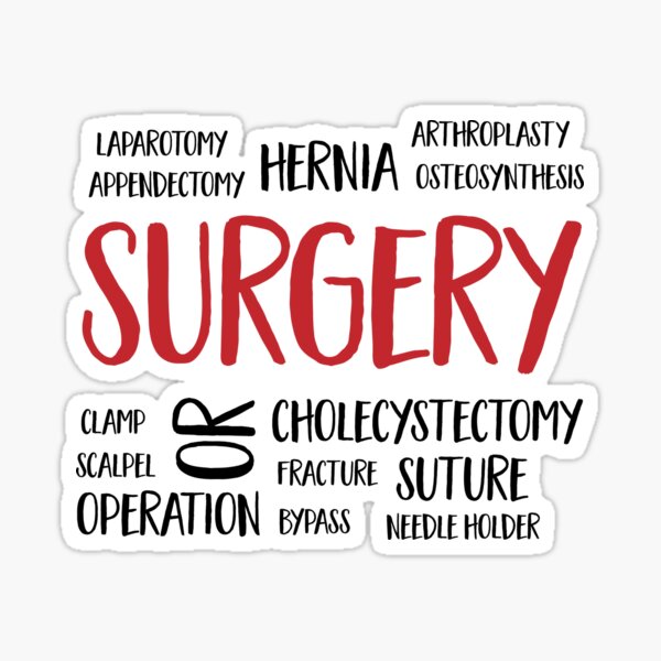 "Surgery" Sticker by Vectorqueen | Redbubble