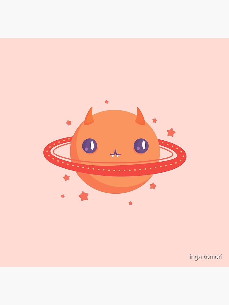 "cute evil planet" Poster for Sale by IngaTomoriyn | Redbubble