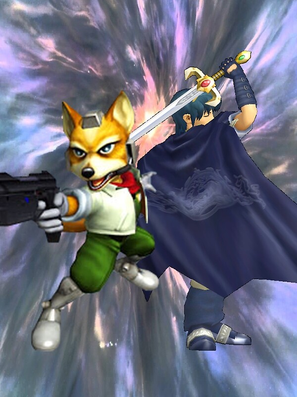 "SSBM - Fox VS Marth" by KeengArt | Redbubble