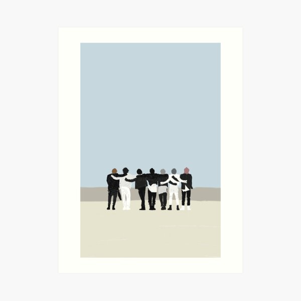 "BTS ON OT7" Art Print by imgoodimdone | Redbubble