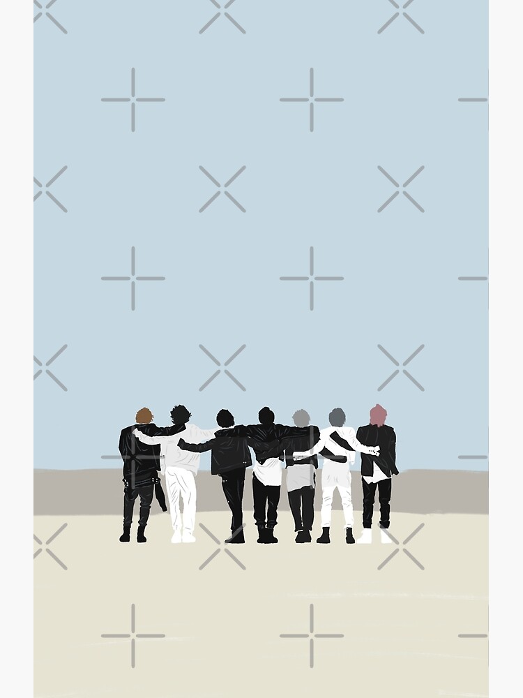 "BTS ON OT7" Poster by imgoodimdone | Redbubble