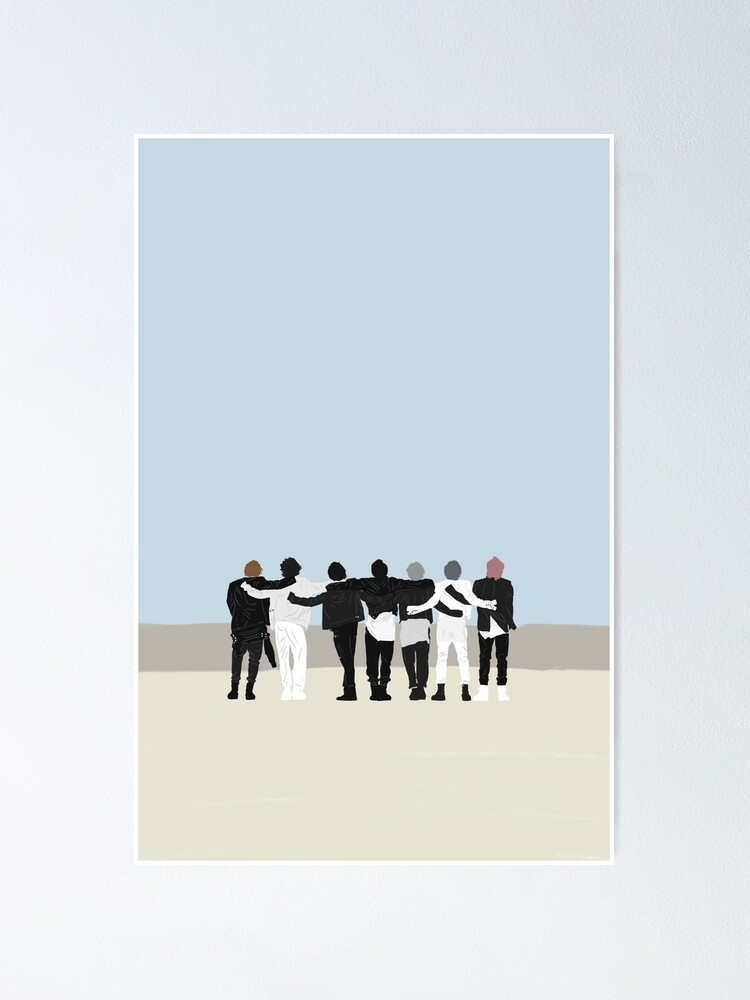 "BTS ON OT7" Poster by imgoodimdone | Redbubble