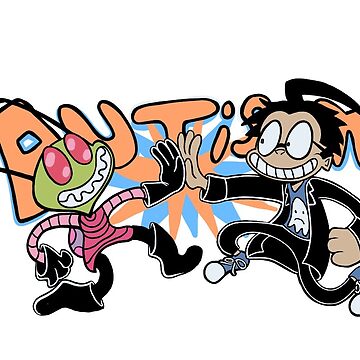 "Invader Zim Autistic Pride" Sticker for Sale by osoaioi | Redbubble