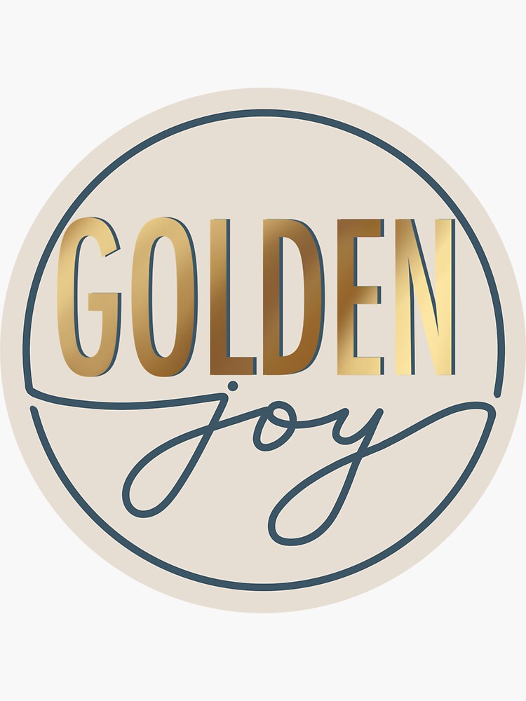 "Test* Golden Joy Logo" Sticker by GoldenJoyCo | Redbubble