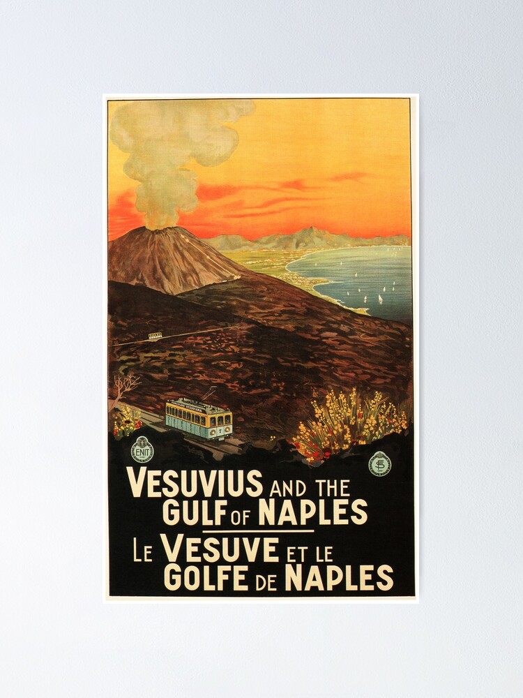 "VESUVIUS AND THE GULF OF NAPLES Vintage Italy Travel Holidays ...