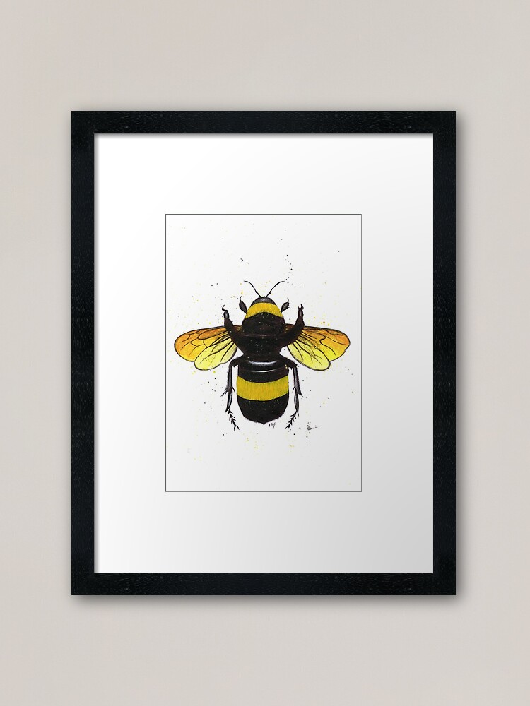 Painting bee artwork tiny insect painting Honey bee painting insects ...