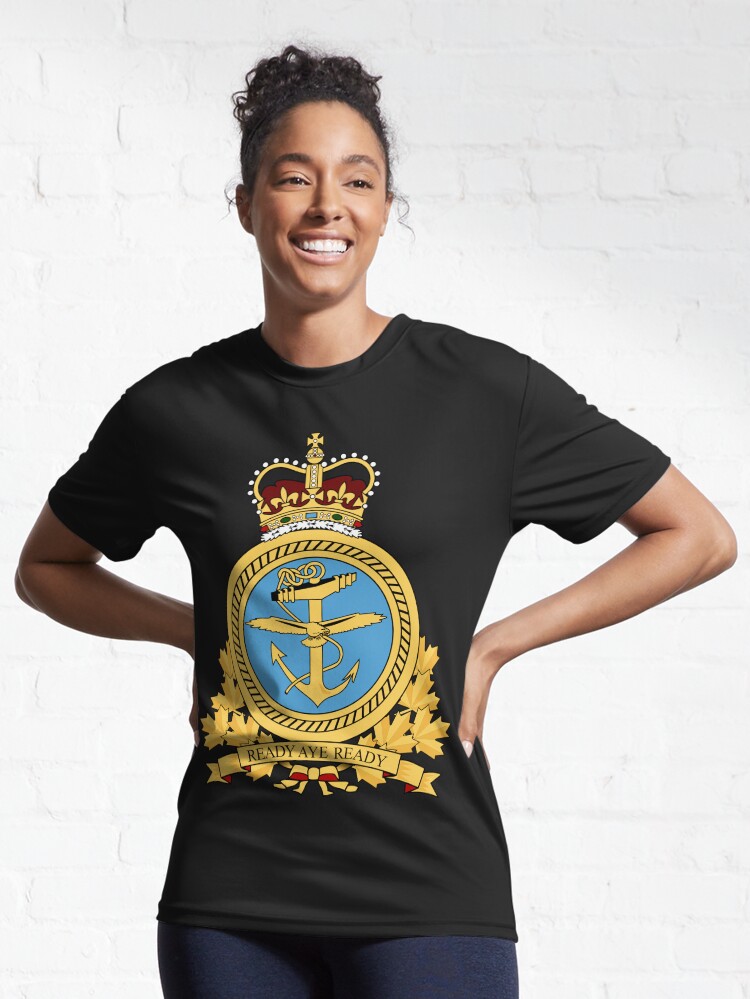 "Canadian Forces Maritime Command Emblem" Active T-Shirt by ...