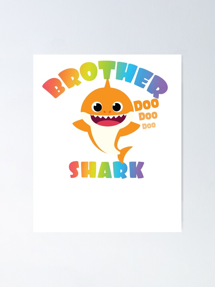 "brother Shark Gift Cute Baby Shark Design Matching Family Set Doo Doo ...