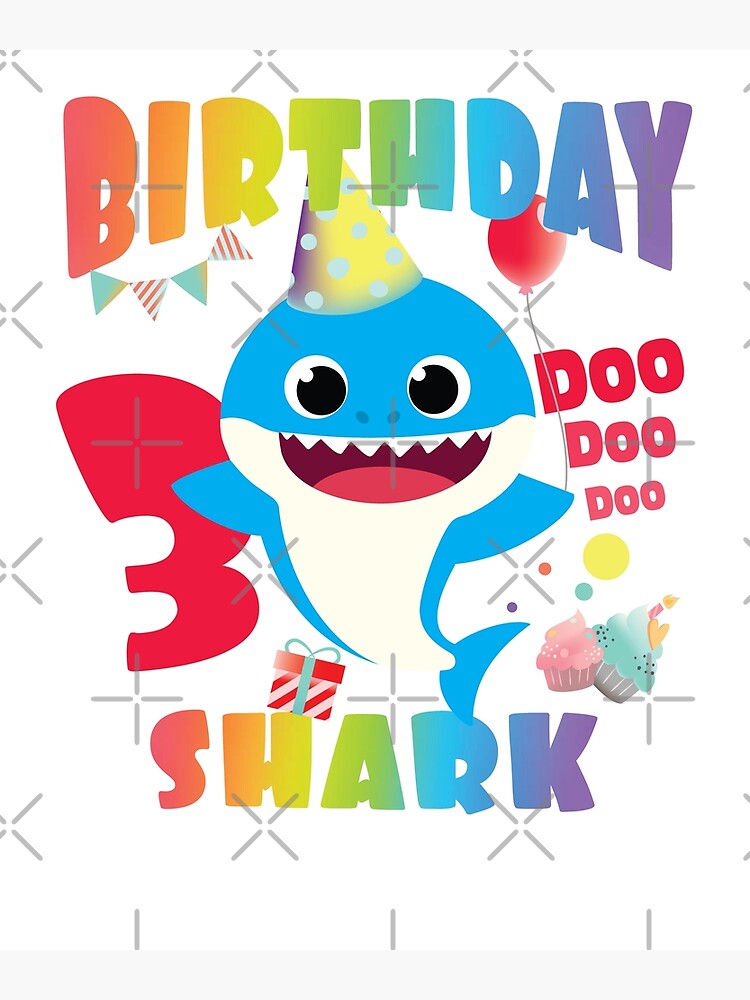 "Birthday Boy Shark Gift Cute Baby Shark Design Matching Family Set Doo ...