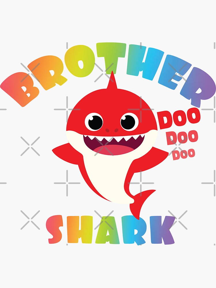"Brother Shark Gift Cute Baby Shark Design Matching Family Set Doo Doo ...