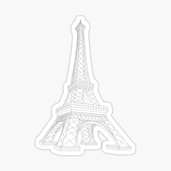 "Eiffel Tower" Sticker by kingsticker | Redbubble