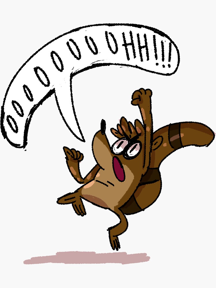 "Rigby" Sticker for Sale by PGUniverse | Redbubble